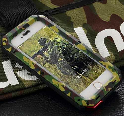 iPhone 11 Чехол ударопрочный камуфляж