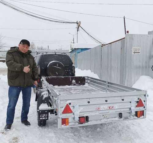 Компактный прицеп для квадроцикла и грузов от мзса