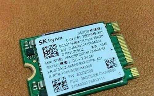 SK hynix 256GB SSD BC501 nvme HFM256gdjtng-8310A