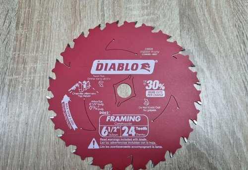 Пильный диск Diablo D0624 165мм/16мм по дереву