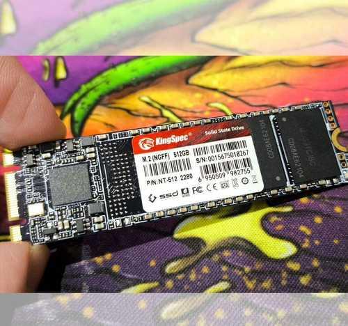 SSD kingspec NT-512 512гб SATA III, M.2