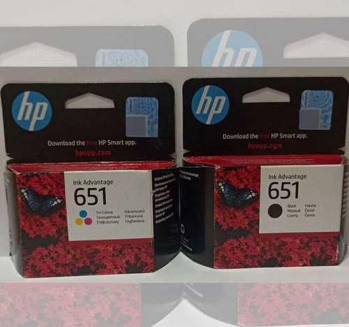 Картриджи струйные HP 651 оригинальные