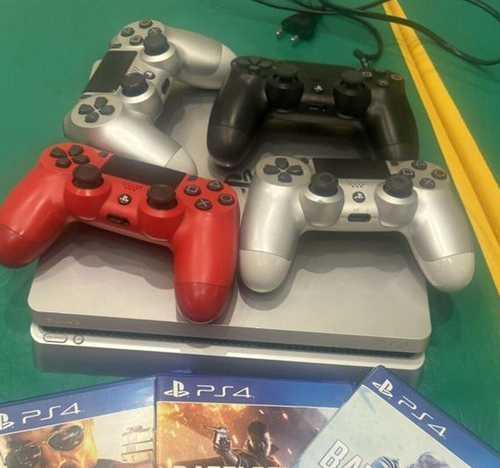 Игровая приставка ps4 с играми