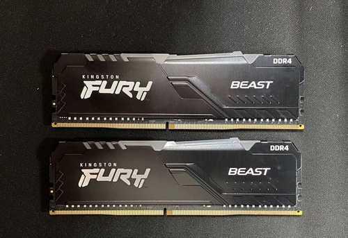 Kingston Fury HyperX 16Gb (2x8Gb) 3200MHz DDR4 RGB