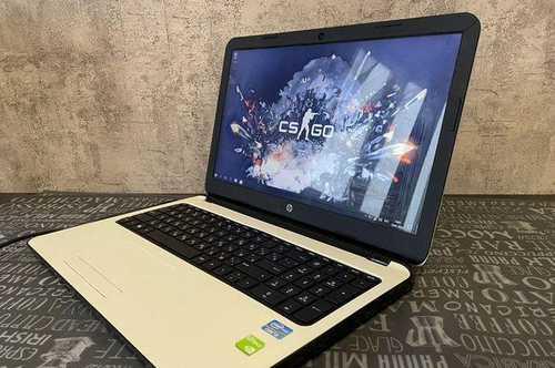 Белый HP i3 Geforce 820m