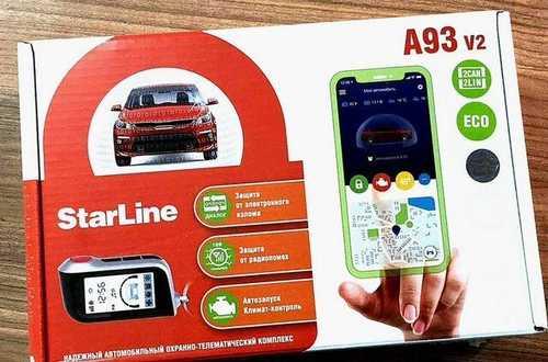Сигнализация Starline A93 V2 2canlin ECO