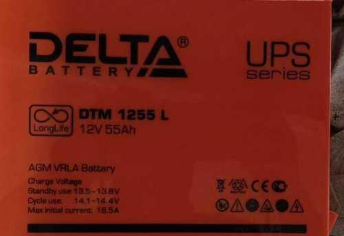 Аккумулятор UPS 12В 55А.ч Delta DTM 1255 L