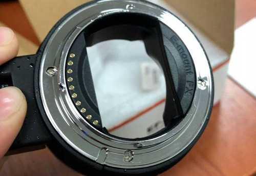 Адаптер с автофокусом Canon EF на Sony E