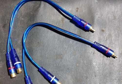 Межблочный кабель rca Y коннектор