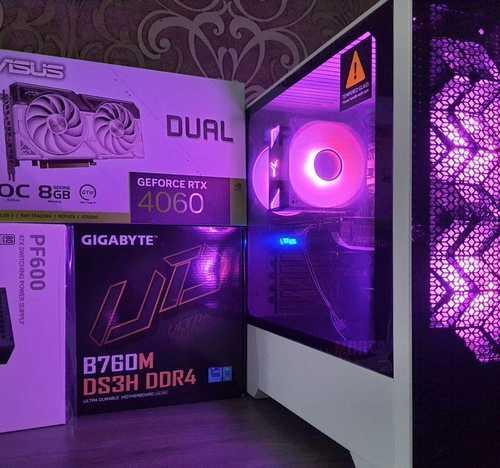 Отличный Пк Для Игр RTX4060 Ti+Core i5 12400F/B760