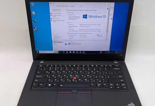 14" Lenovo ThinkPad T480, 256 ГБ, Core i5-8250U, RAM 8 ГБ, Intel UHD Graphics 620