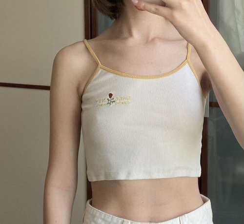 Топ женский pull&bear повседневный белый