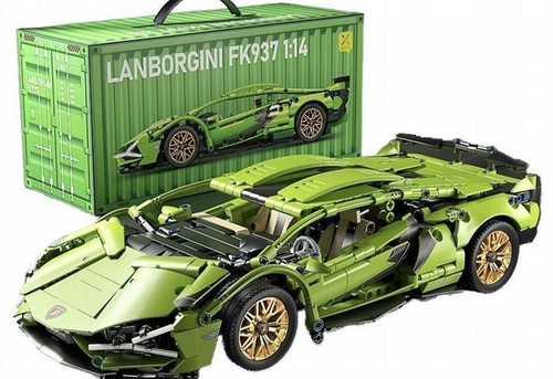 Конструктор Lamborghini green. Аналог lego technic