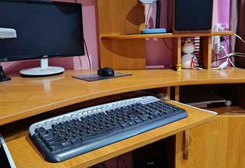 Компьютерный столик бу, процессор, монитор