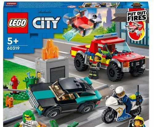 Lego City Fire 60319 Пожарная бригада и погоня