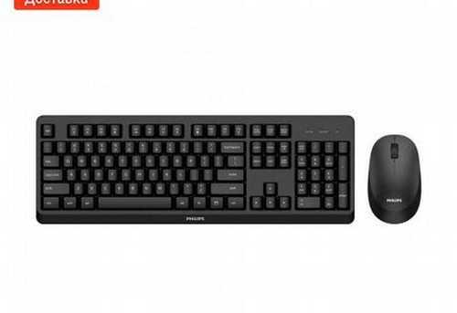 Клавиатура + мышь Philips SPT6307BL чёрный (SPT630