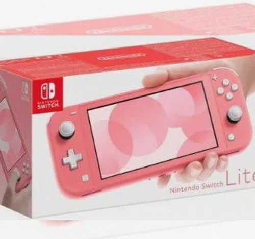 Nintendo switch lite розовый