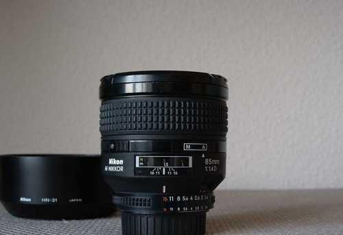 Nikon Nikkor 85mm f/1.4D