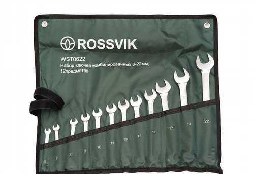 Набор ключей комбинированных Rossvik 6-22мм 12пр