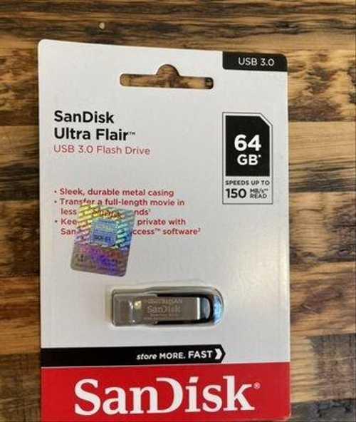 Usb флешка sandisk 64gb новая