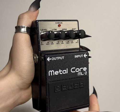 Boss ml-2 metal core Гитарная педаль дисторшн