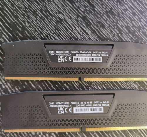 Оперативная память ddr5 32gb corsair 32gx5m2x7000c