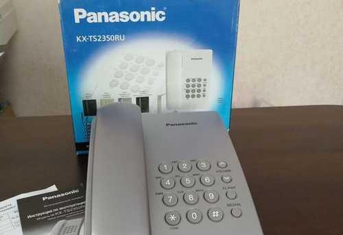 Телефон Panasonic KX-TS2350RU (серый, черный)