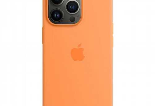 Силиконовый чехол для iPhone 13 Pro Max (оранжевы