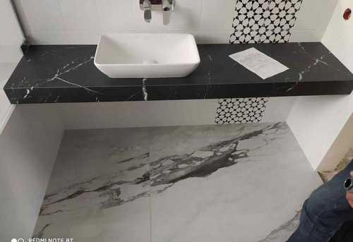 Столешница из искусственного камня для ванной