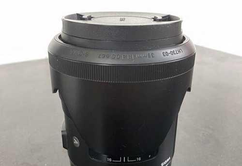 Объектив Sigma 35 mm 1.4 art Canon