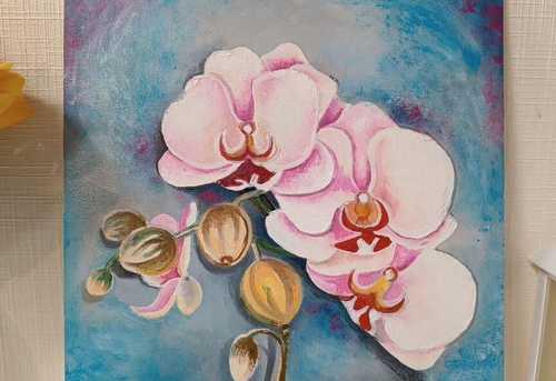 Картина маслом "Орхидея"