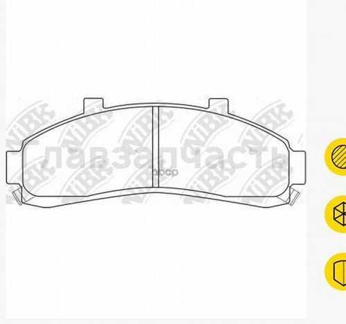 Тормозные колодки УАЗ Pickup, PN0179 NiBK