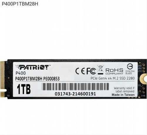 Диск SSD patriot P400 M.2 2280 1TB PCIe NVMe 4.0 x
