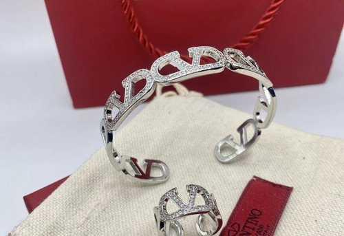 Браслет и кольцо valentino premium collection