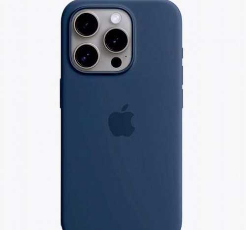 Чехол для iPhone 15 Pro Max Silicone Case с MagSaf