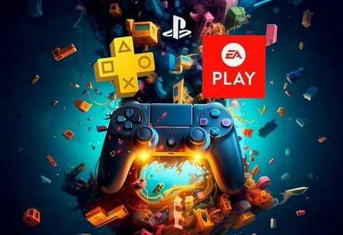 Plus deluxe EA play+40 игр(Подписка Игры) PS4-5 Ту