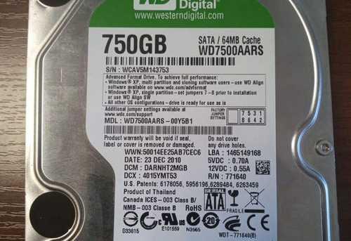 Жесткий диск 750 gb