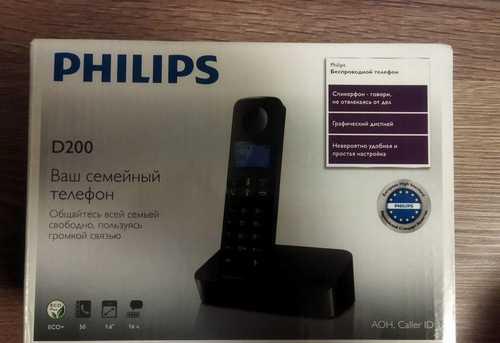 Беспроводной телефон Philips D200