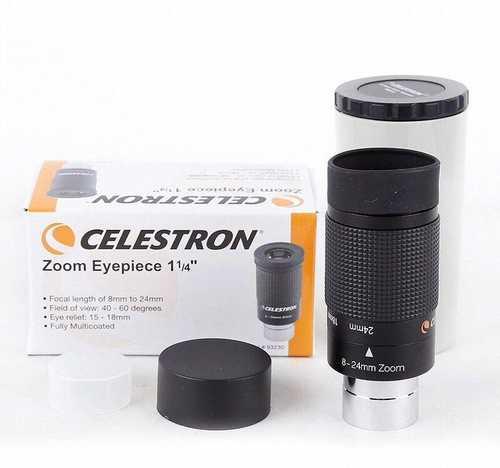 Окуляр Celestron Zoom 8-24 мм, 1,25"