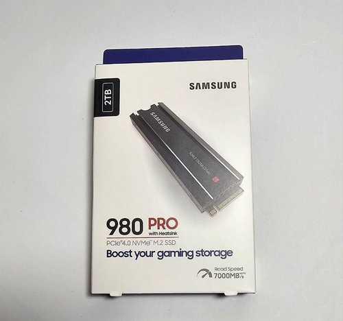 Ssd M.2 NVMe Samsung 980 pro 2tb с радиатором