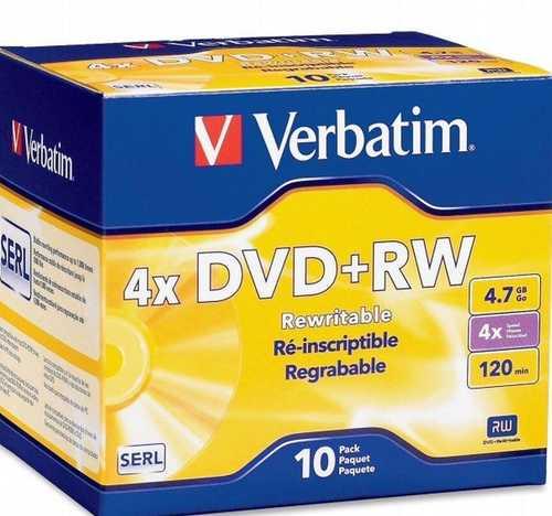 Диски DVD RW Verbatim 4.7Gb