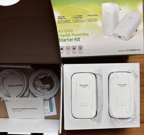 Комплект гигабитных адаптеров Tp-Link AV-1200