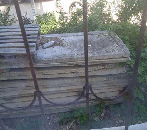 Бетонные плиты бу для забора