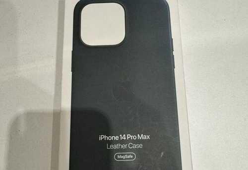 Оригинальный кожаный чехол iPhone 14 pro max