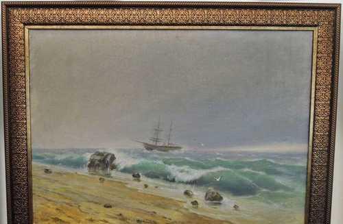 Картина "Морской пейзаж", неизв. художник и другие