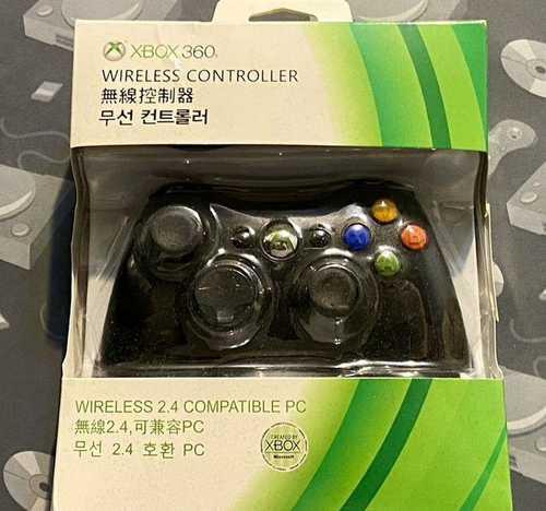 Геймпад Xbox 360 Беспроводной черный