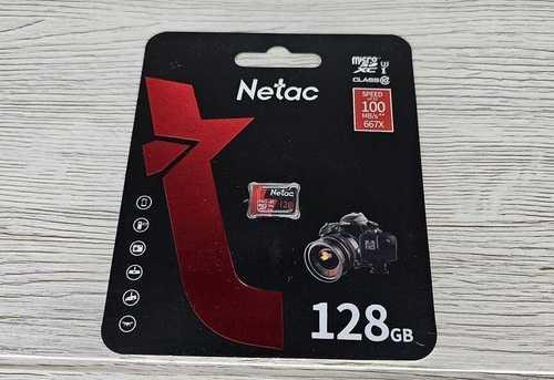 Карта памяти microSD netac P500 Extreme Pro 128 гб