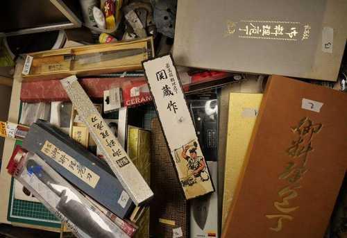 Старинные Японские Кухонные Ножи 20 век в коробках