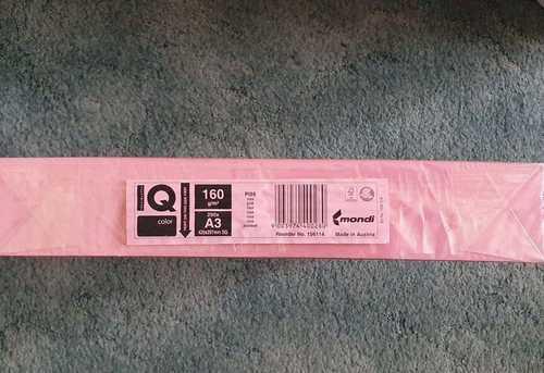 Бумага цветная IQ Color А3, 160г/м², розовая