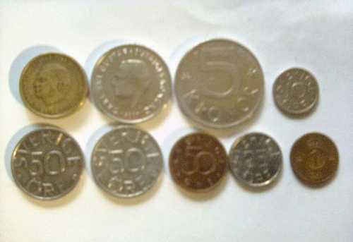 Монеты Швеции набор